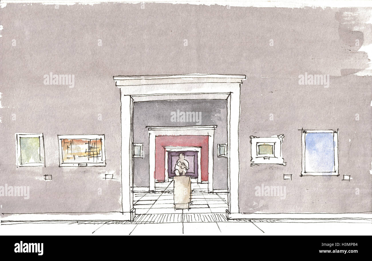 Traditional Museum Interior Stock Photo - Alamy