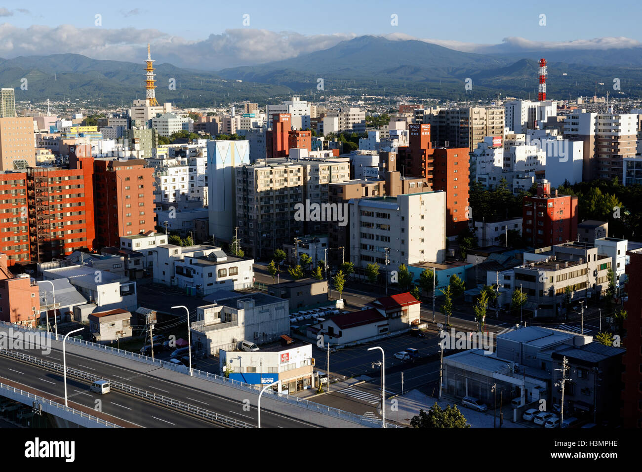 Japan Aomori Tōhoku city Asia aerial Stock Photo - Alamy