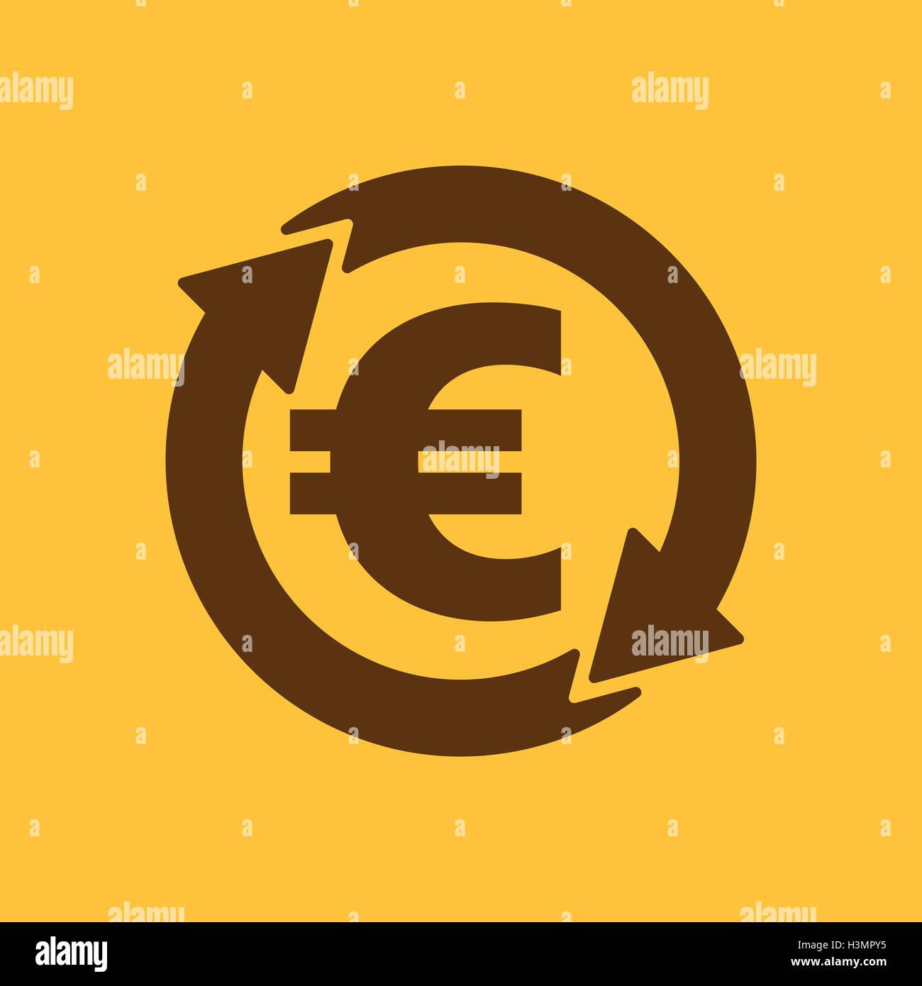 The currency exchange euro icon. Cash and money, wealth, payment symbol ...
