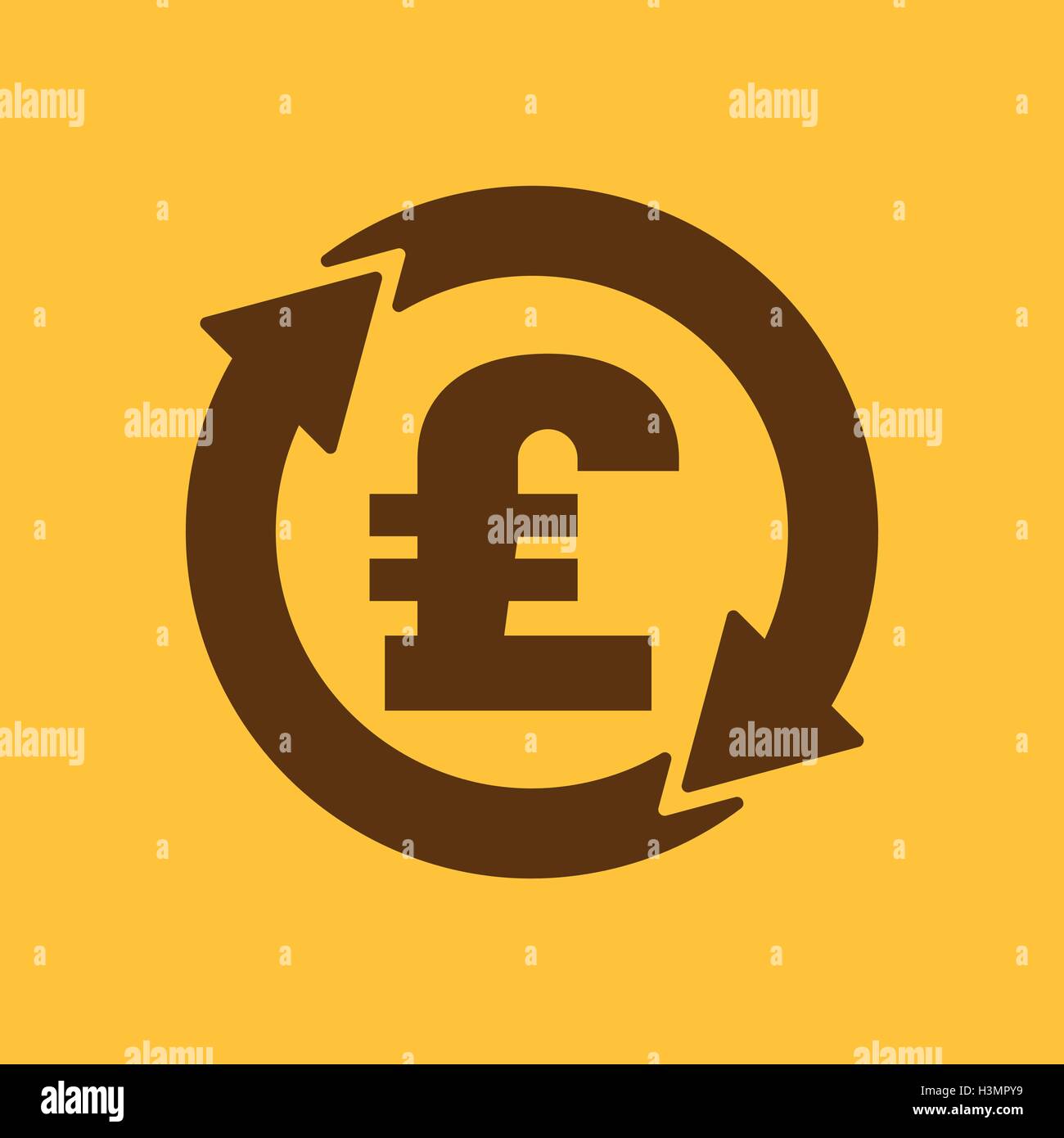 The currency exchange pound sterling icon. Cash and money, wealth ...