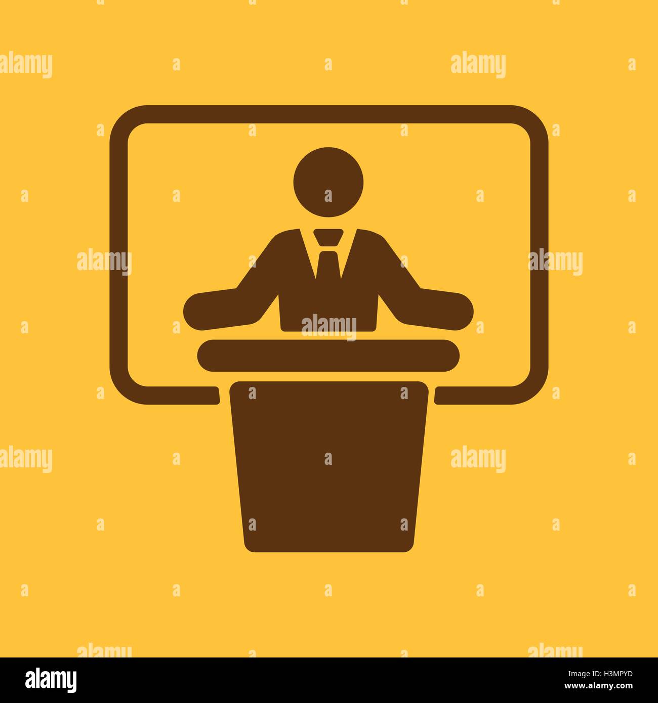 The speech icon. Speak and broadcaster, orator, presentation ...