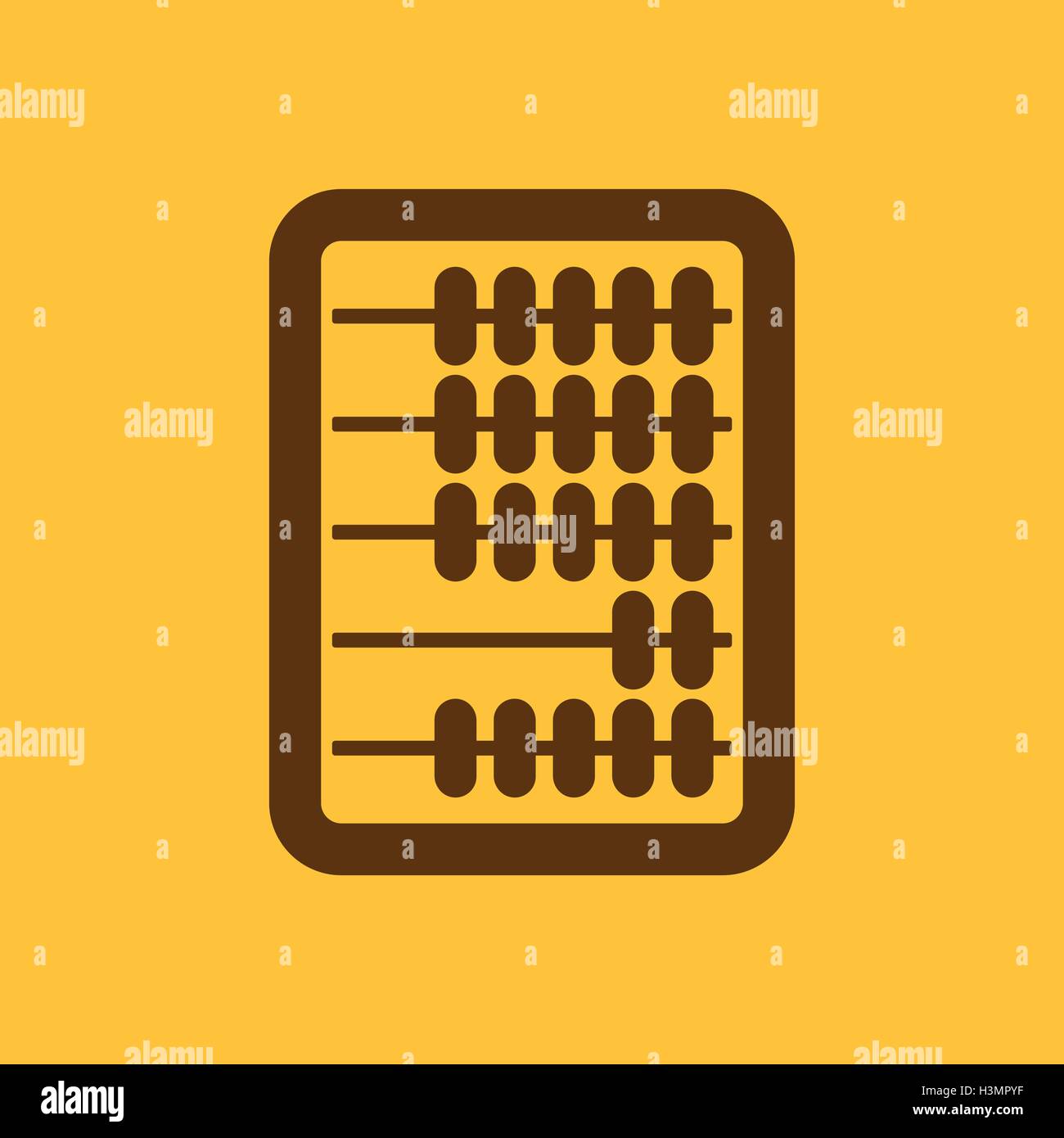 The abacus icon. Finance and calculation, accounting, calculator, arithmetic, mathematics symbol ...