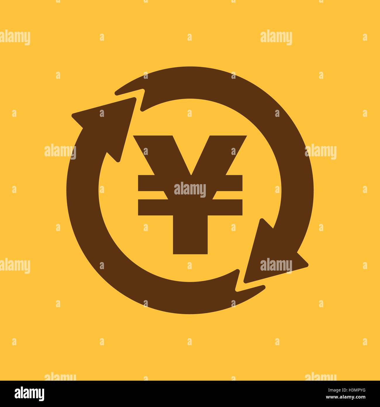 The currency exchange yen icon. Cash and money, wealth, payment symbol ...
