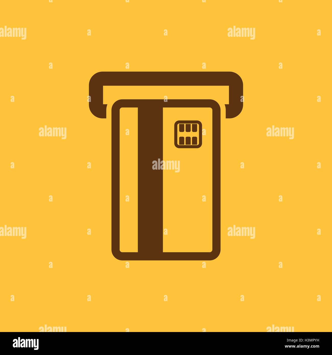 The atm card slot icon. Finance and payment, ecommerce, creditcard ...