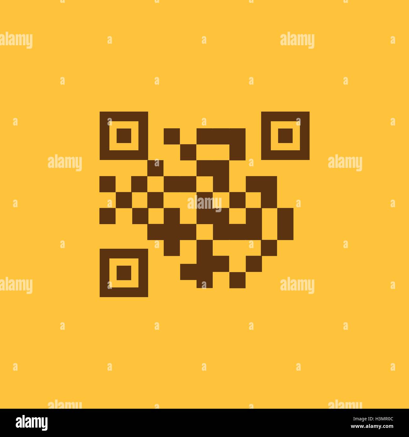 The QR code icon. Link and URL symbol. Flat Stock Vector Image & Art ...