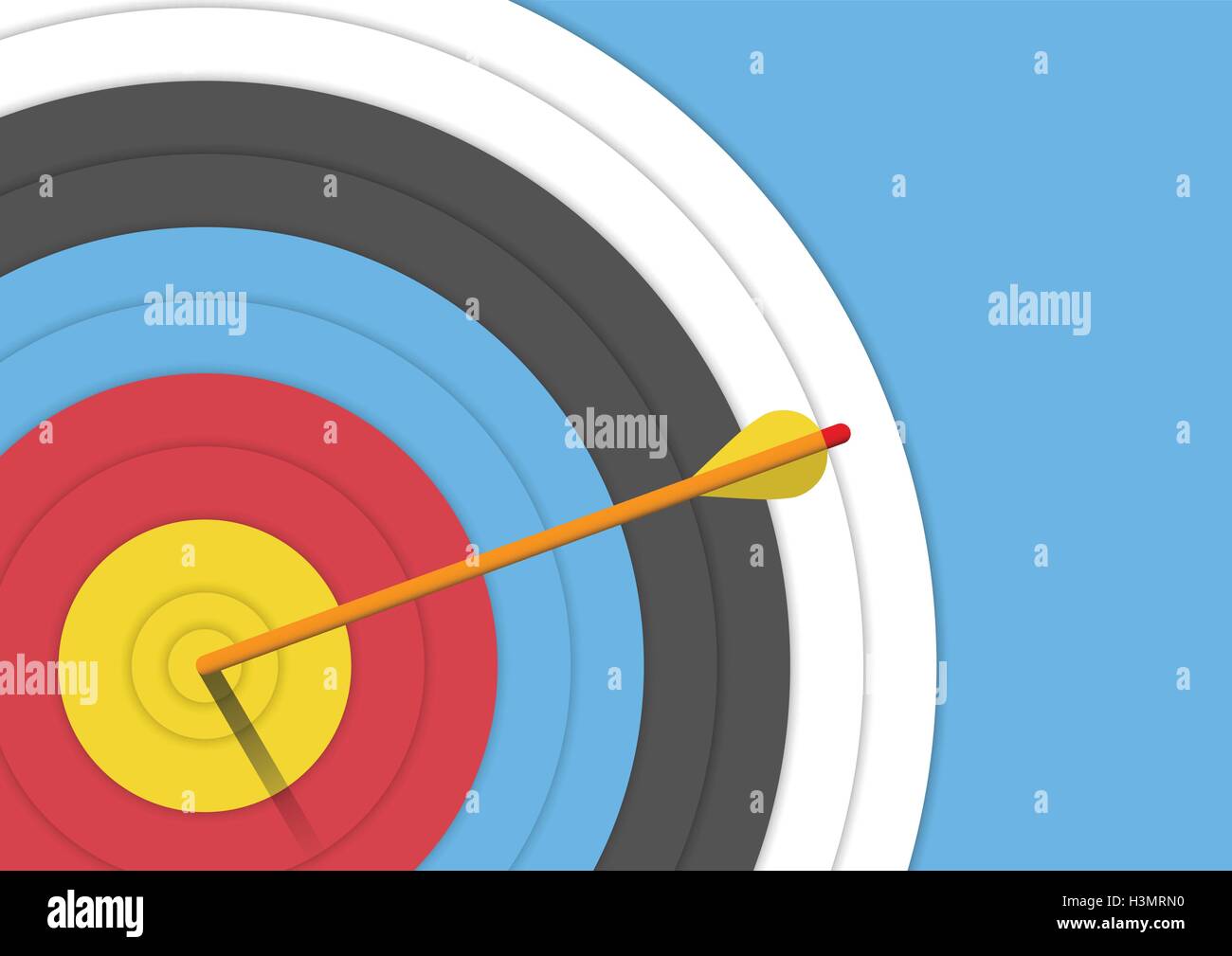 [EPS10] Background : archery target with an arrow vector illustrator ...
