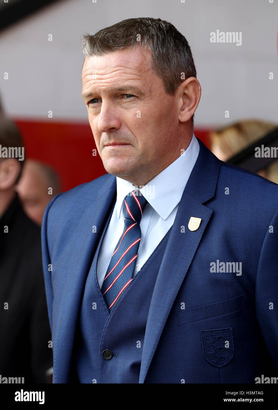 England U21 manager Aidy Boothroyd during the 2017 UEFA European Under ...