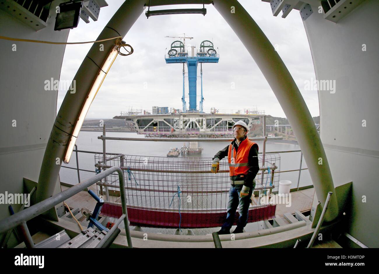 Iain Cookson, construction manager for the Queensferry Crossing centre ...