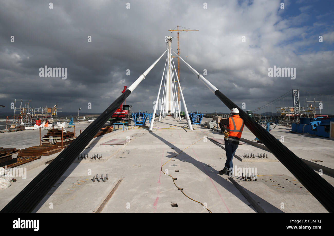 Iain Cookson, construction manager for the Queensferry Crossing centre ...