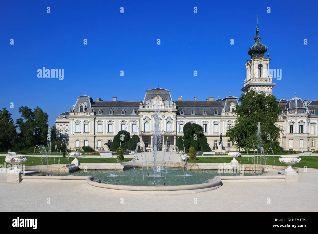 The Festetics Palace (1745) in Keszthely, Hungary Stock Photo - Alamy