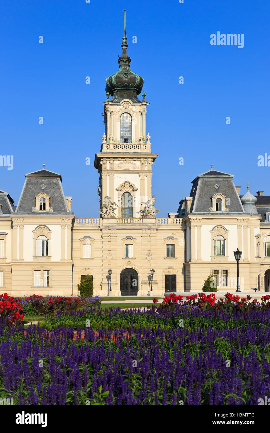 The gardens of the Festetics Palace (1745) in Keszthely, Hungary Stock ...