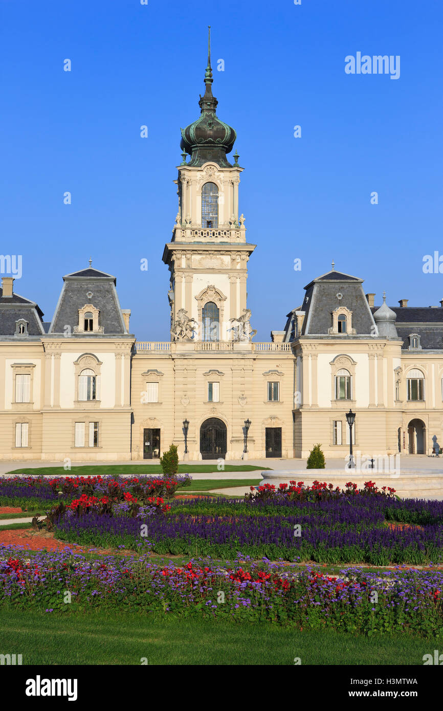 The gardens of the Festetics Palace (1745) in Keszthely, Hungary Stock ...
