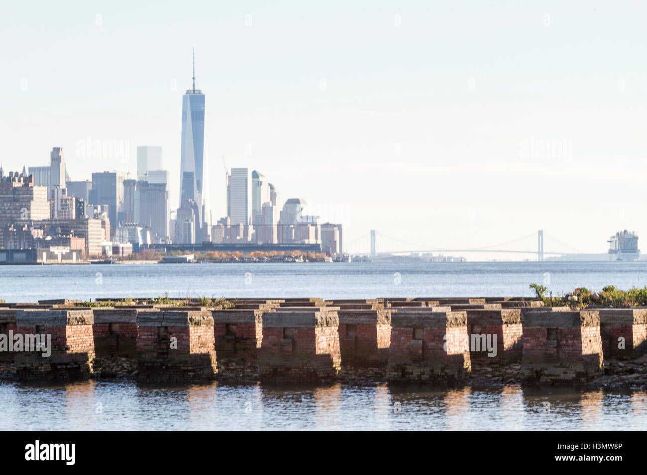 Nyc skyline as seen from jersey city nj hi-res stock photography and ...