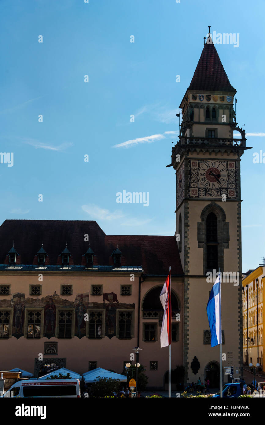 Town hall old town, Passau Stock Photo - Alamy