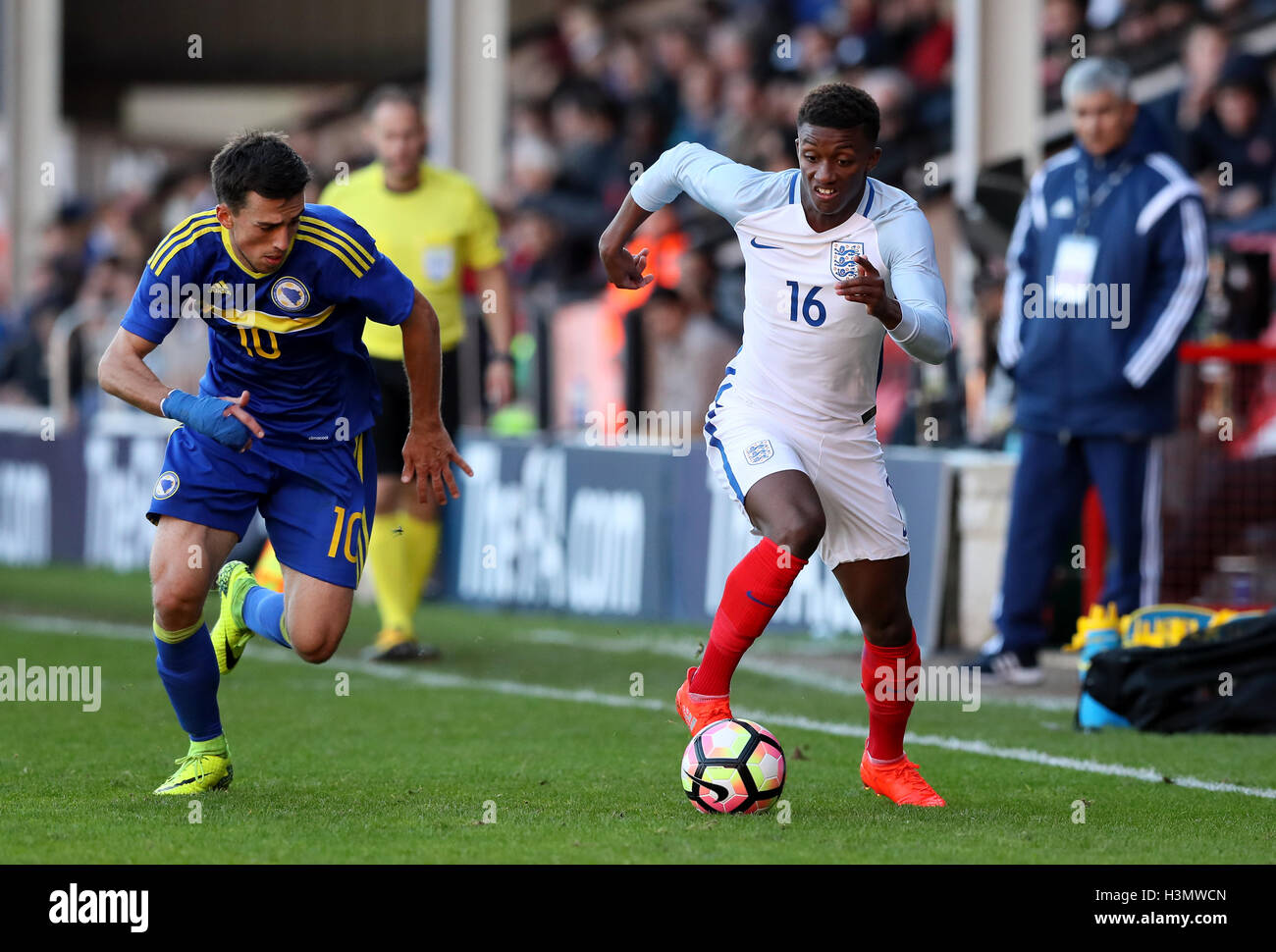 England U21's Demarai Gray Stock Photo - Alamy