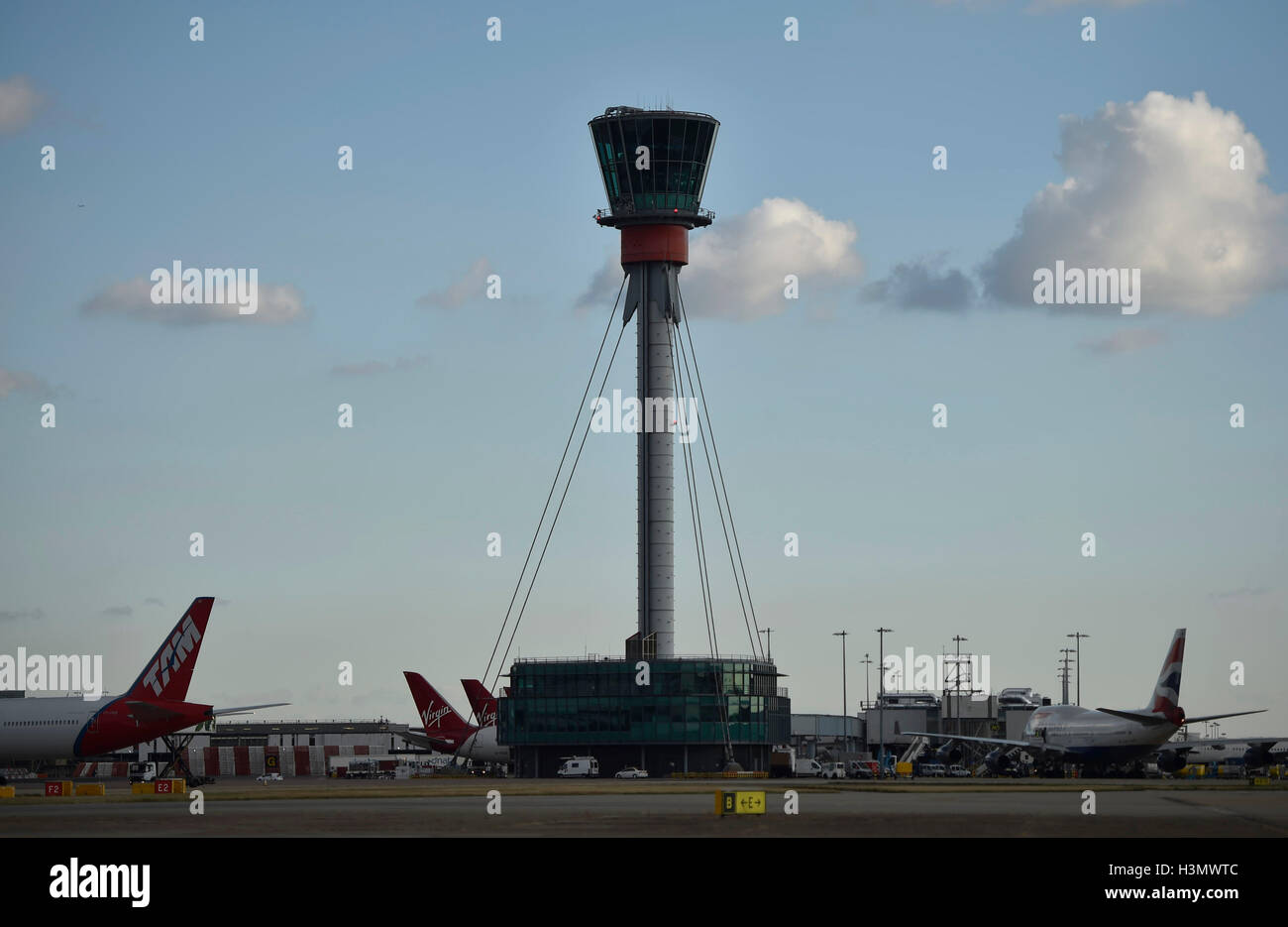 A general view of the National Air Traffic Services (NATS) tower ...