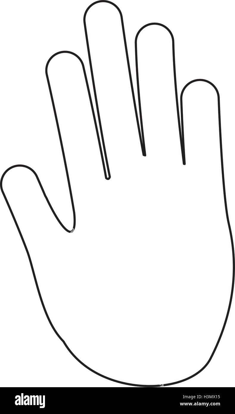 Isolated human hand design Stock Vector Image & Art - Alamy