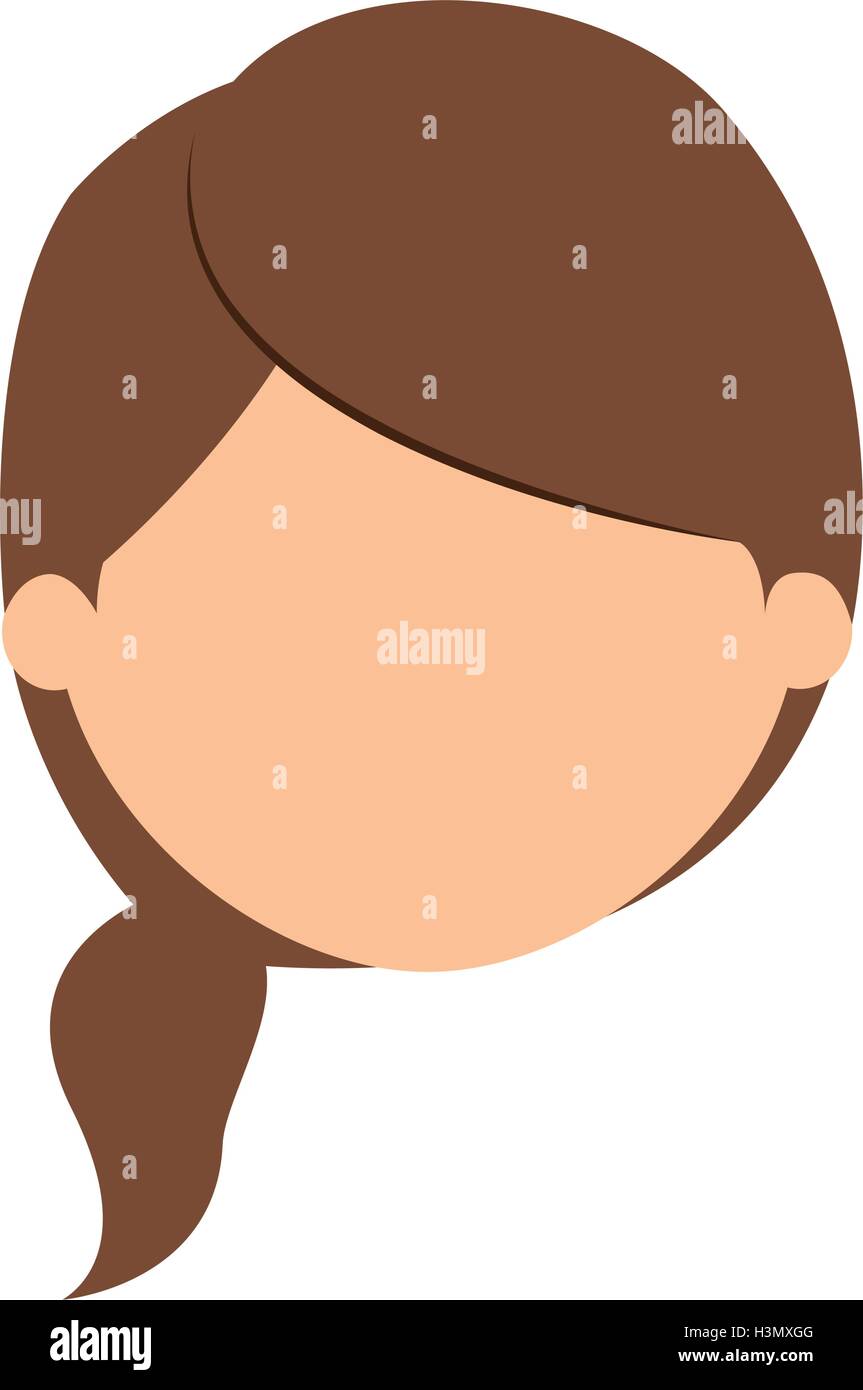 Girl cartoon head design Stock Vector Image & Art - Alamy