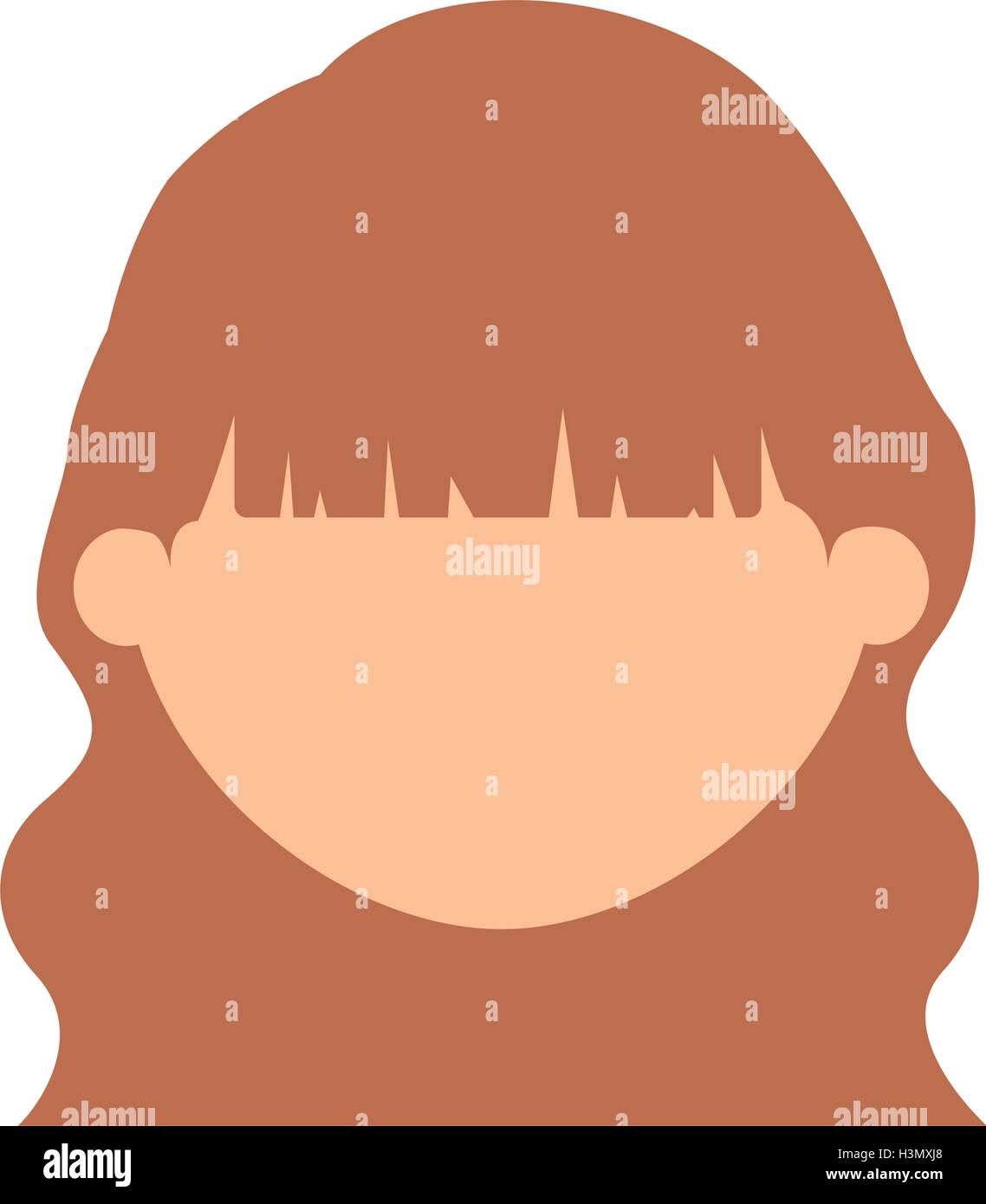 Girl cartoon head design Stock Vector Image & Art - Alamy