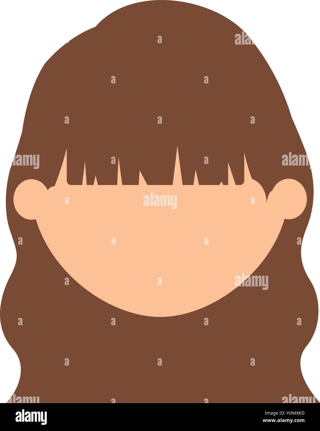 Girl cartoon head design Stock Vector Image & Art - Alamy