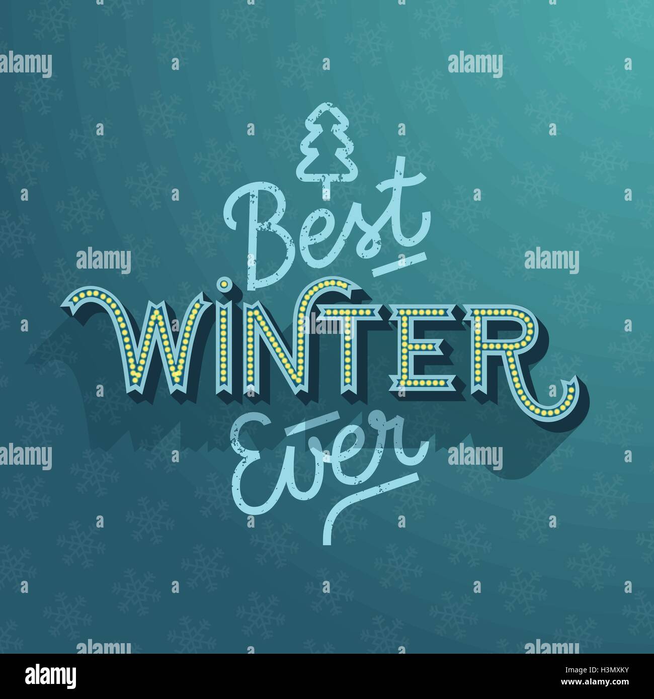 winter background lettering Stock Vector Image & Art - Alamy
