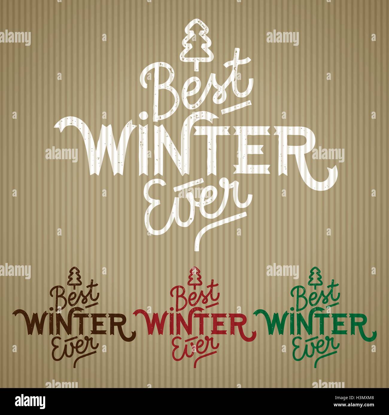 winter greeting card Stock Vector Image & Art - Alamy