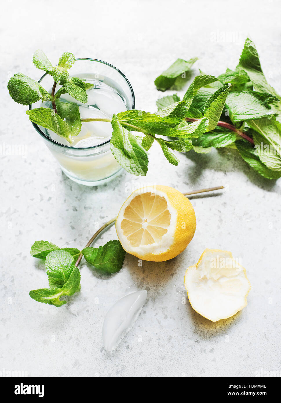 Mint glass water hi-res stock photography and images - Alamy