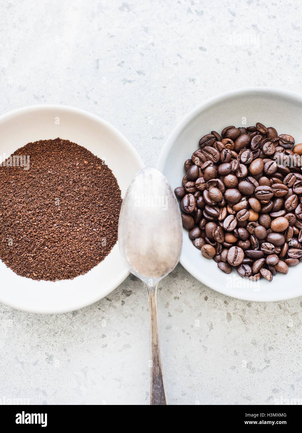 Coffee beans bowl ground hi-res stock photography and images - Alamy