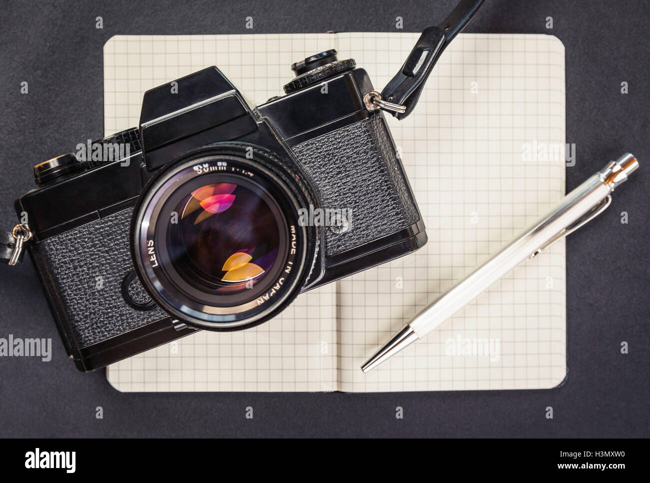 Camera notebook hi-res stock photography and images - Alamy