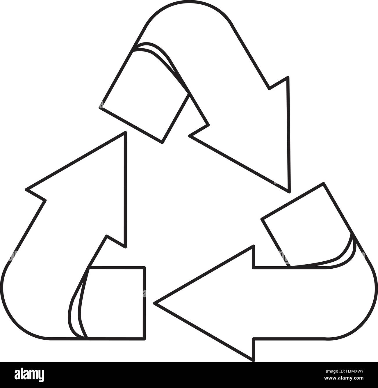 Isolated recycle label design Stock Vector Image & Art - Alamy