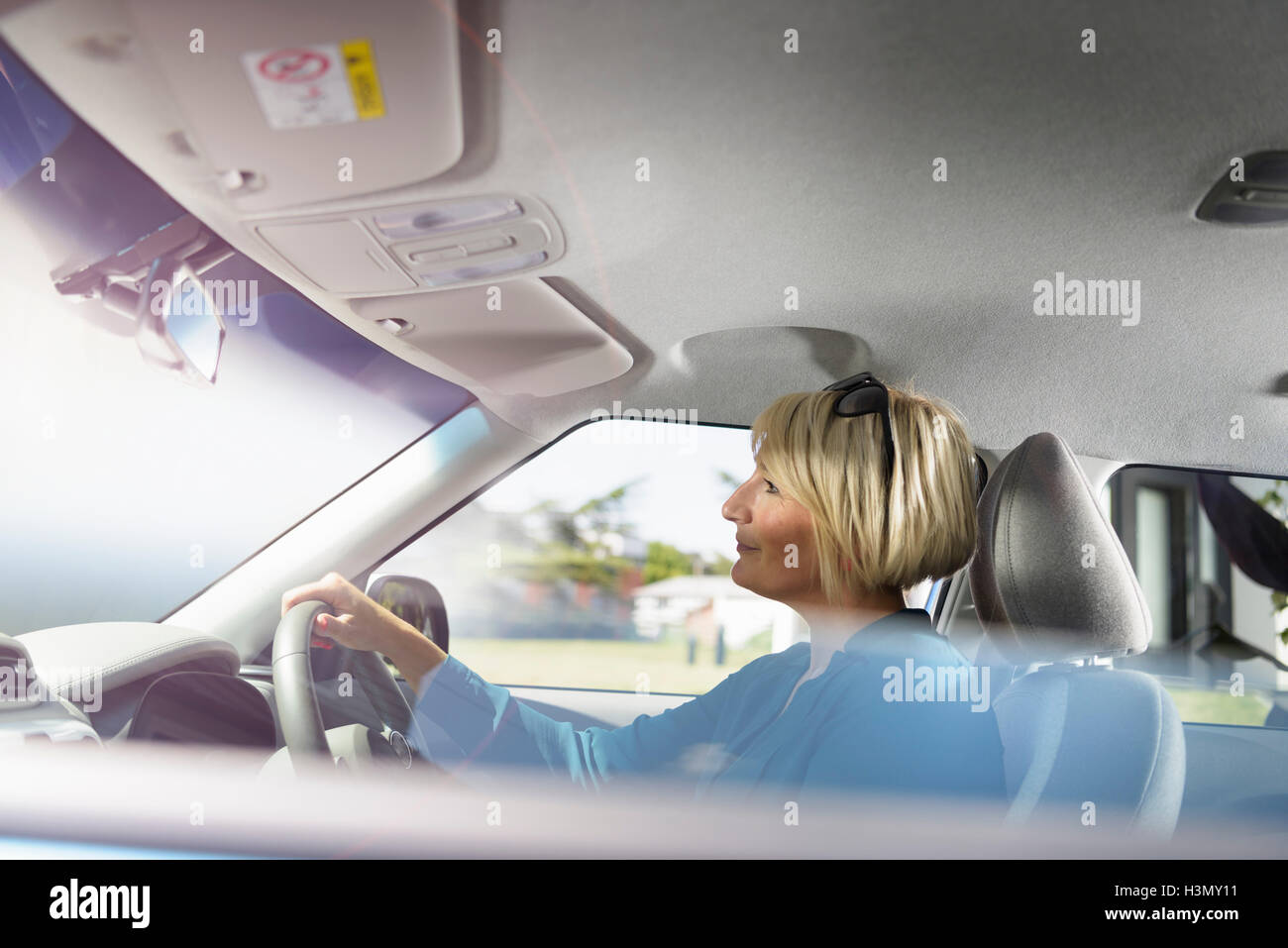 Driving caucasian hi-res stock photography and images - Alamy