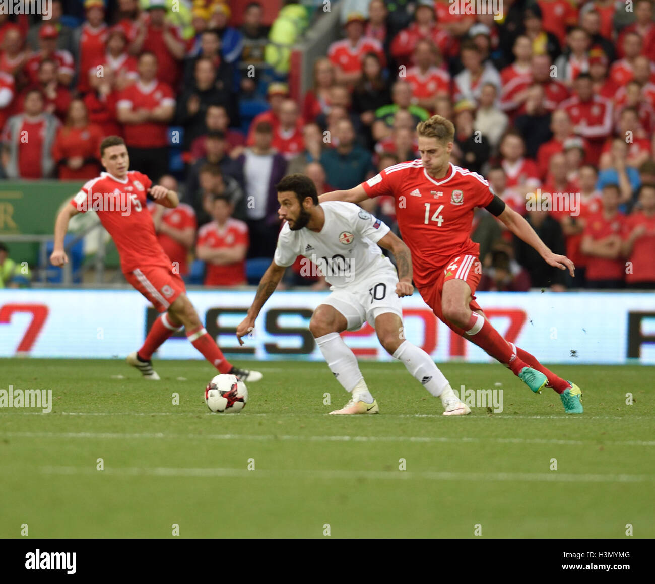 Action during Wales v Georgia FIFA World-Cup 2018 Qualifying Round ...