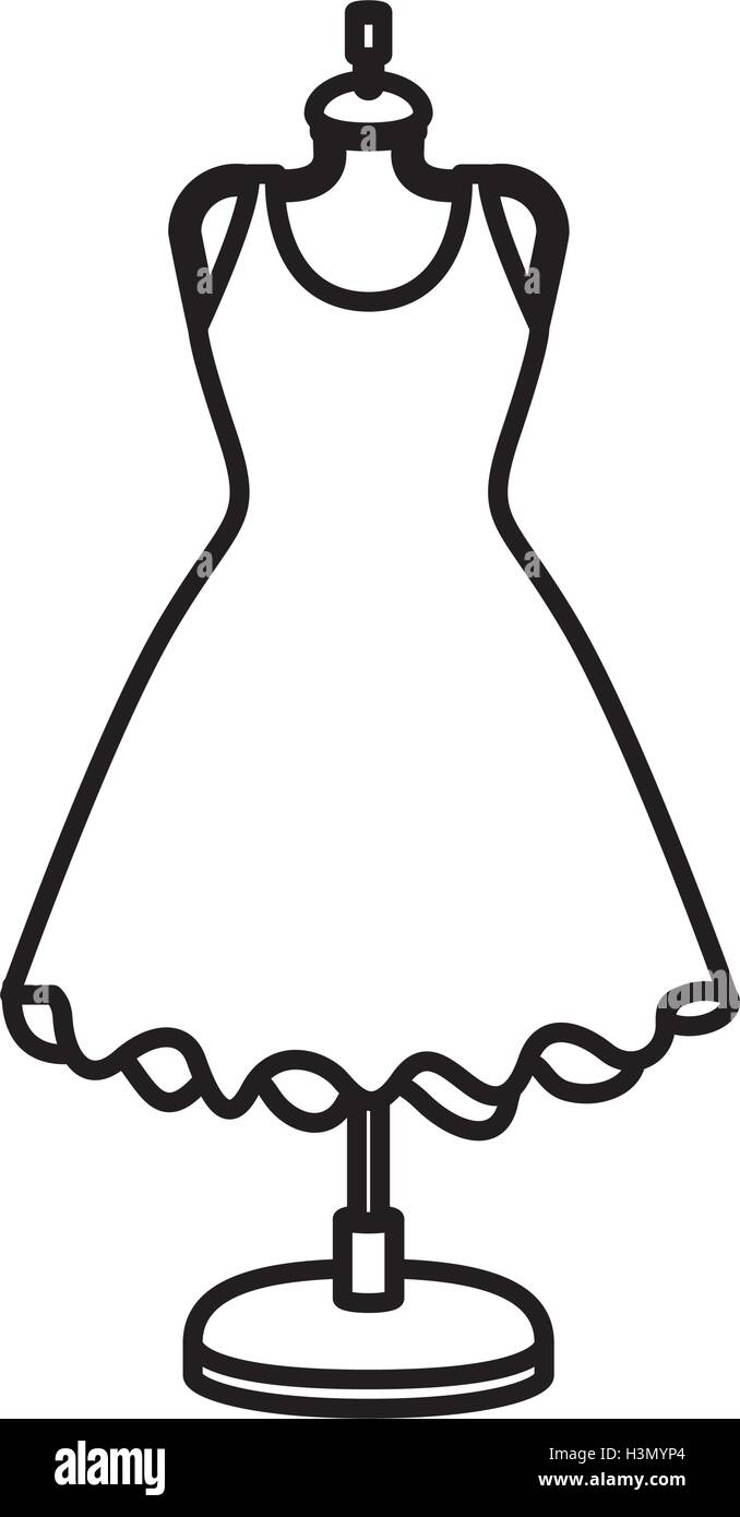 Isolated female dress cloth design Stock Vector Image & Art - Alamy