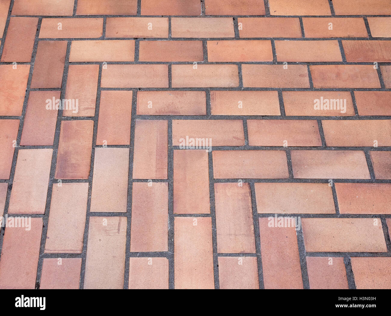 The pattern of the old tiles floor in the urban park Stock Photo - Alamy
