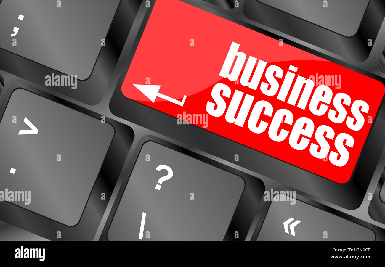 business success button on computer keyboard key Stock Photo - Alamy