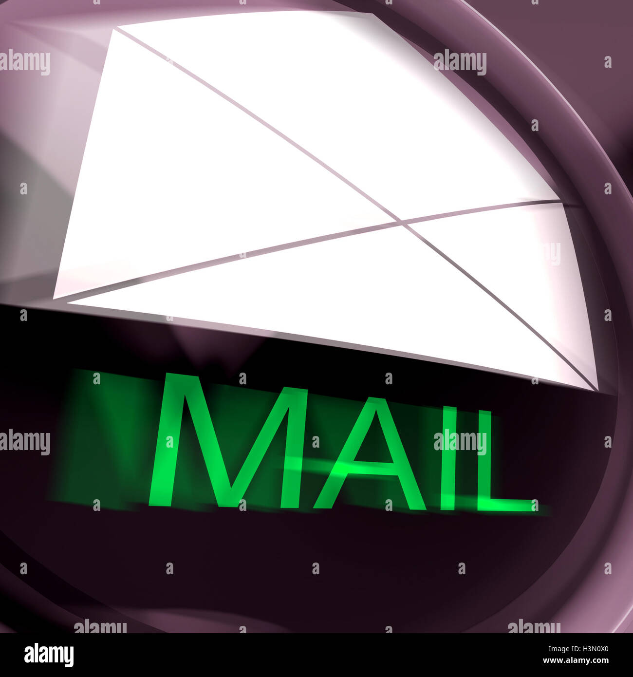 Mail Postage Shows Sending And Receiving Message Or Goods Stock Photo ...