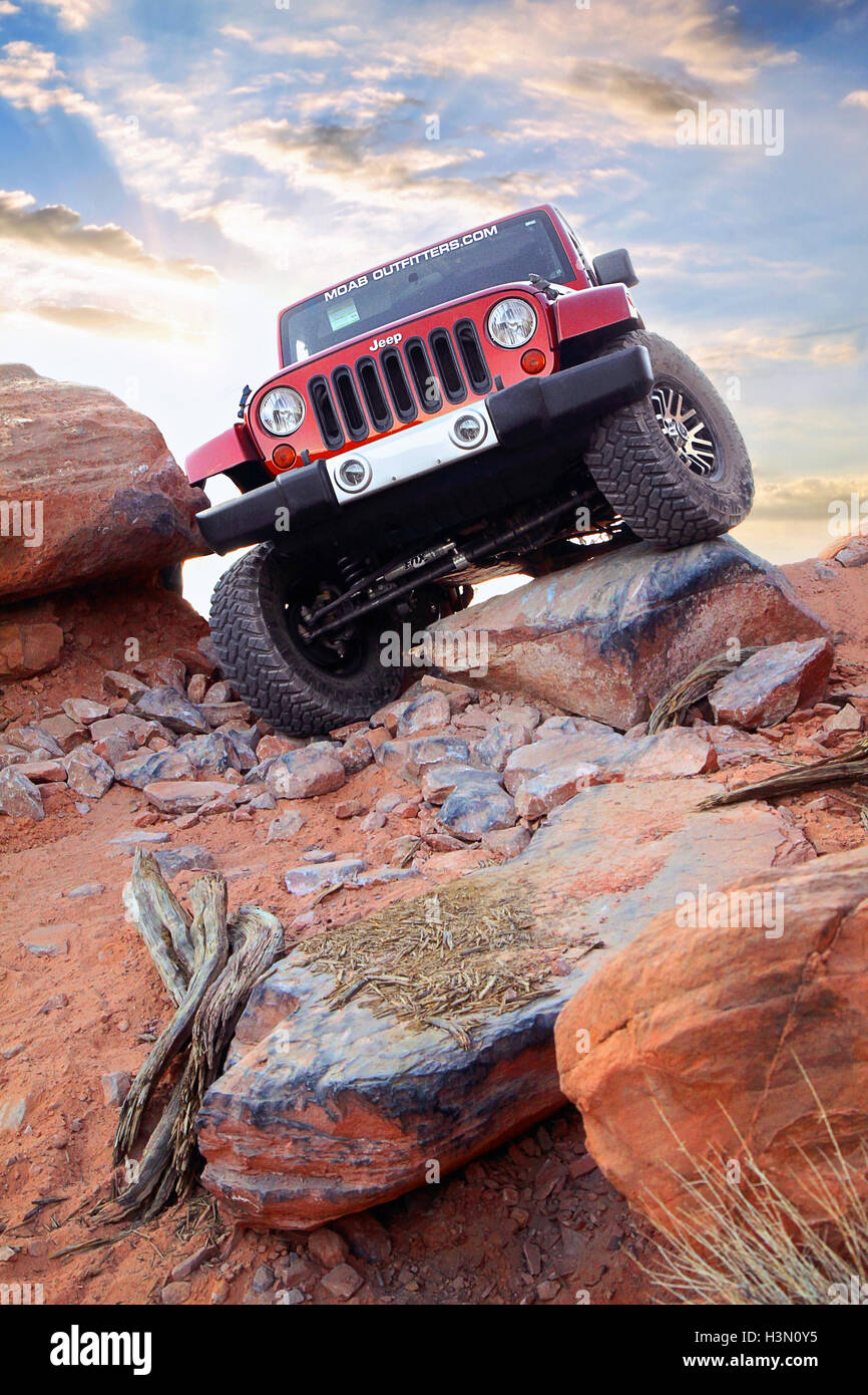 Moab rock crawling hi-res stock photography and images - Alamy