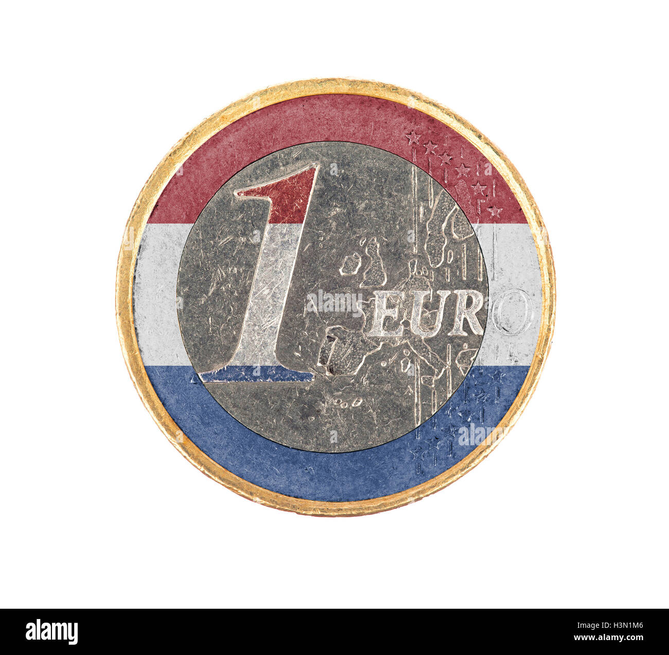 Euro coin, 1 euro Stock Photo - Alamy