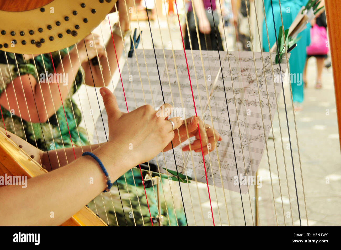 Harp hands hi-res stock photography and images - Alamy