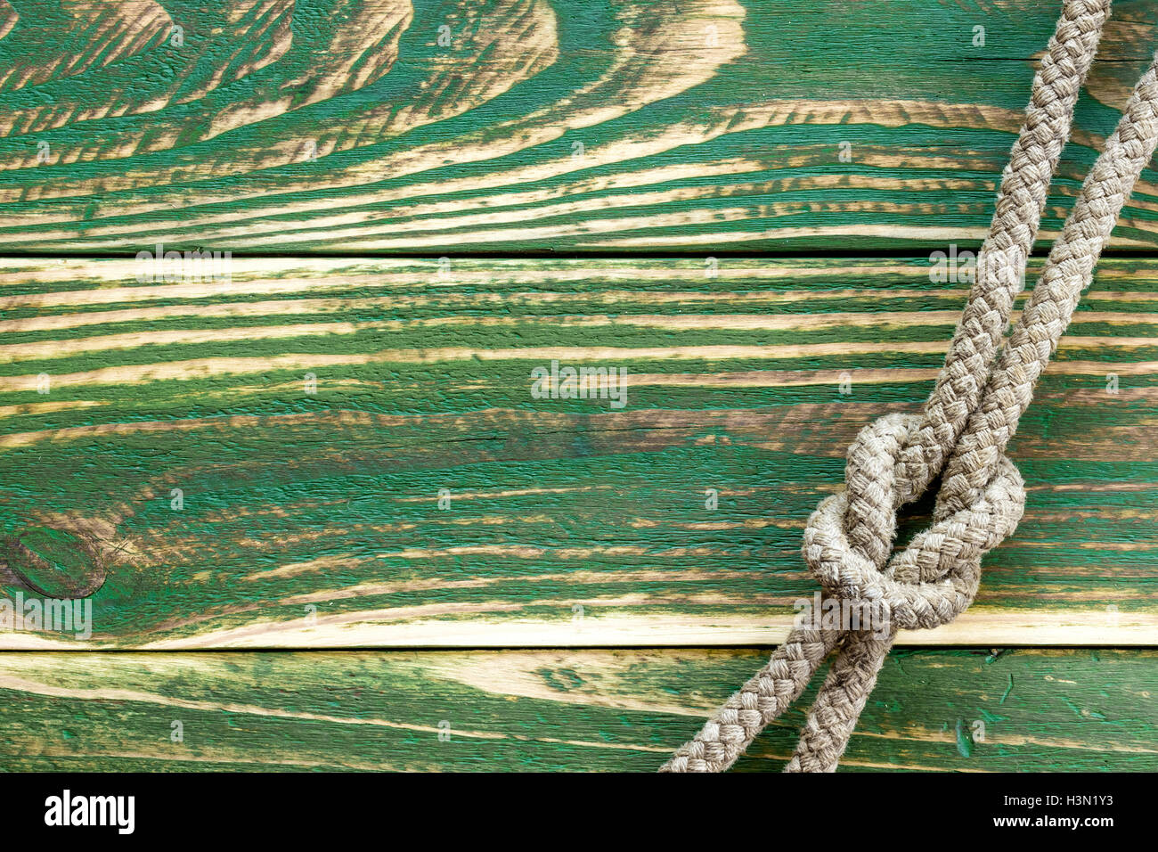 Marine rope knotted Stock Photo - Alamy