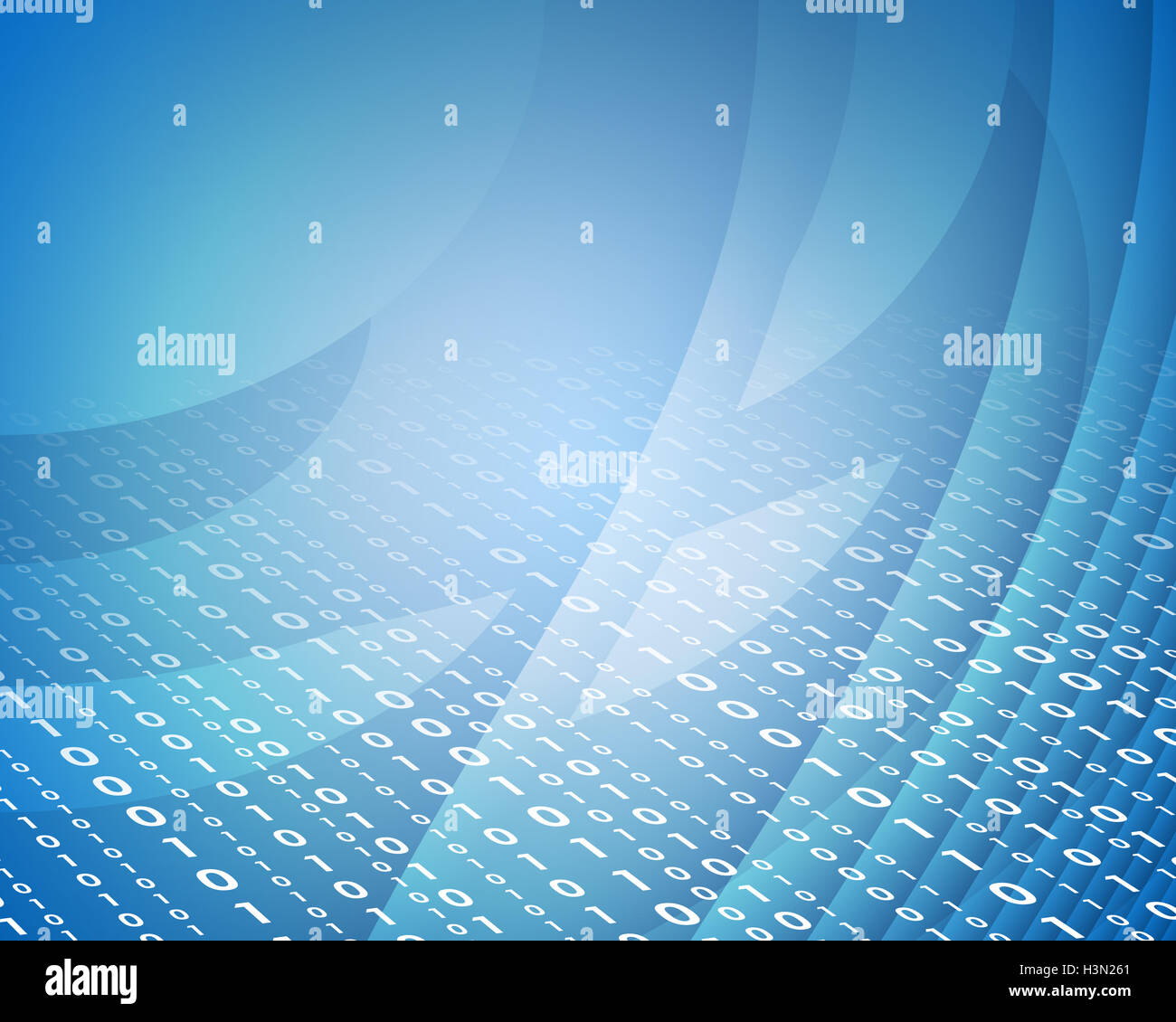 Glowing figures and waves. Hi-tech background Stock Photo - Alamy
