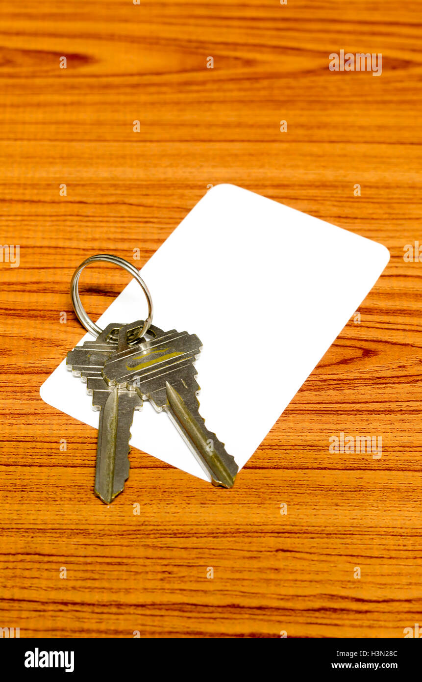 business card and keys Stock Photo - Alamy