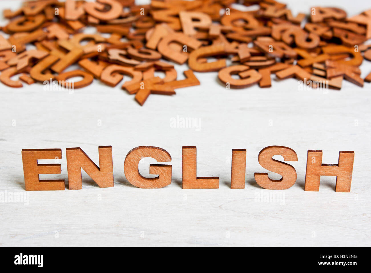 Text writing english word hi-res stock photography and images - Alamy