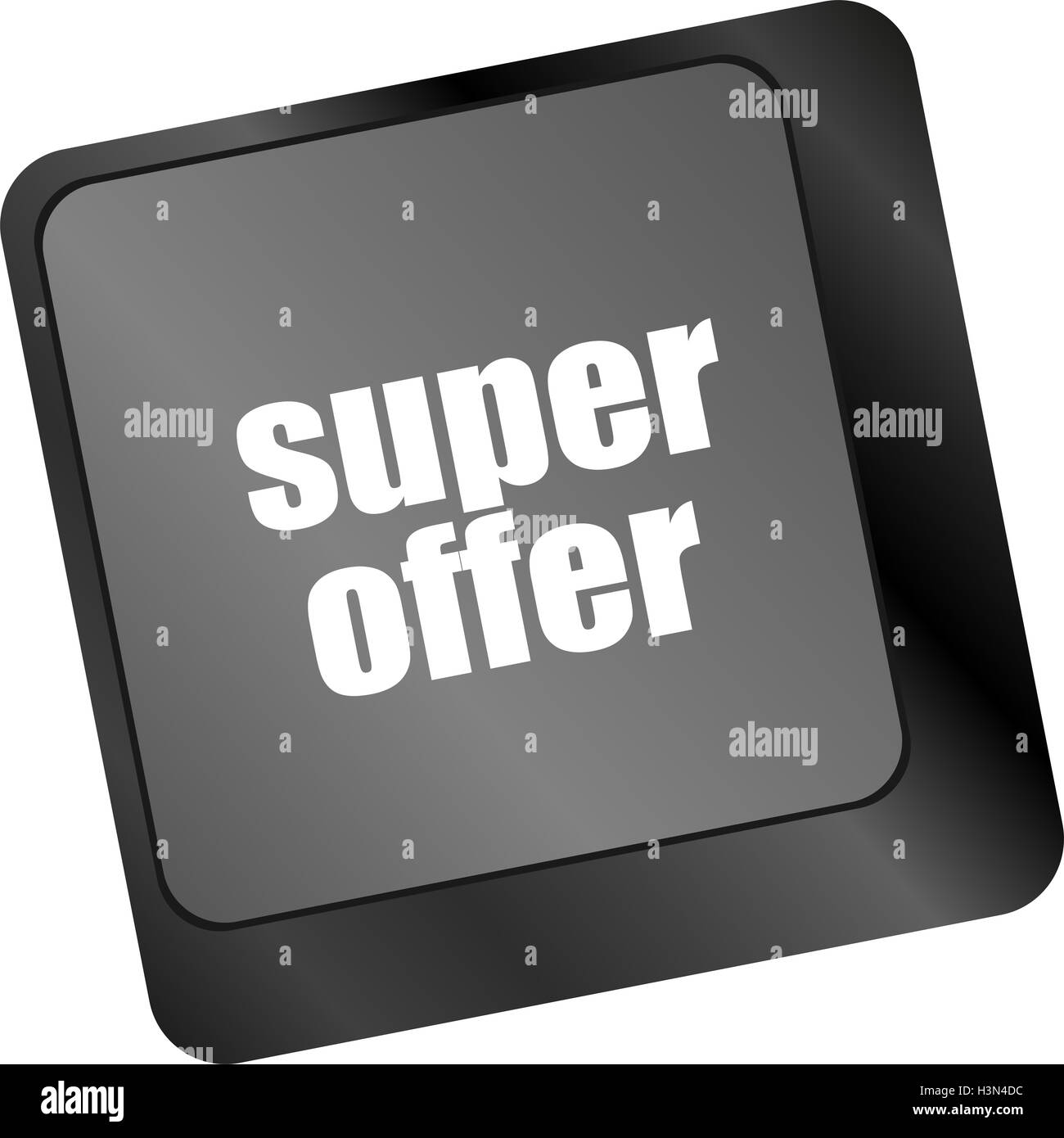 Super offer text on laptop computer keyboard Stock Photo - Alamy