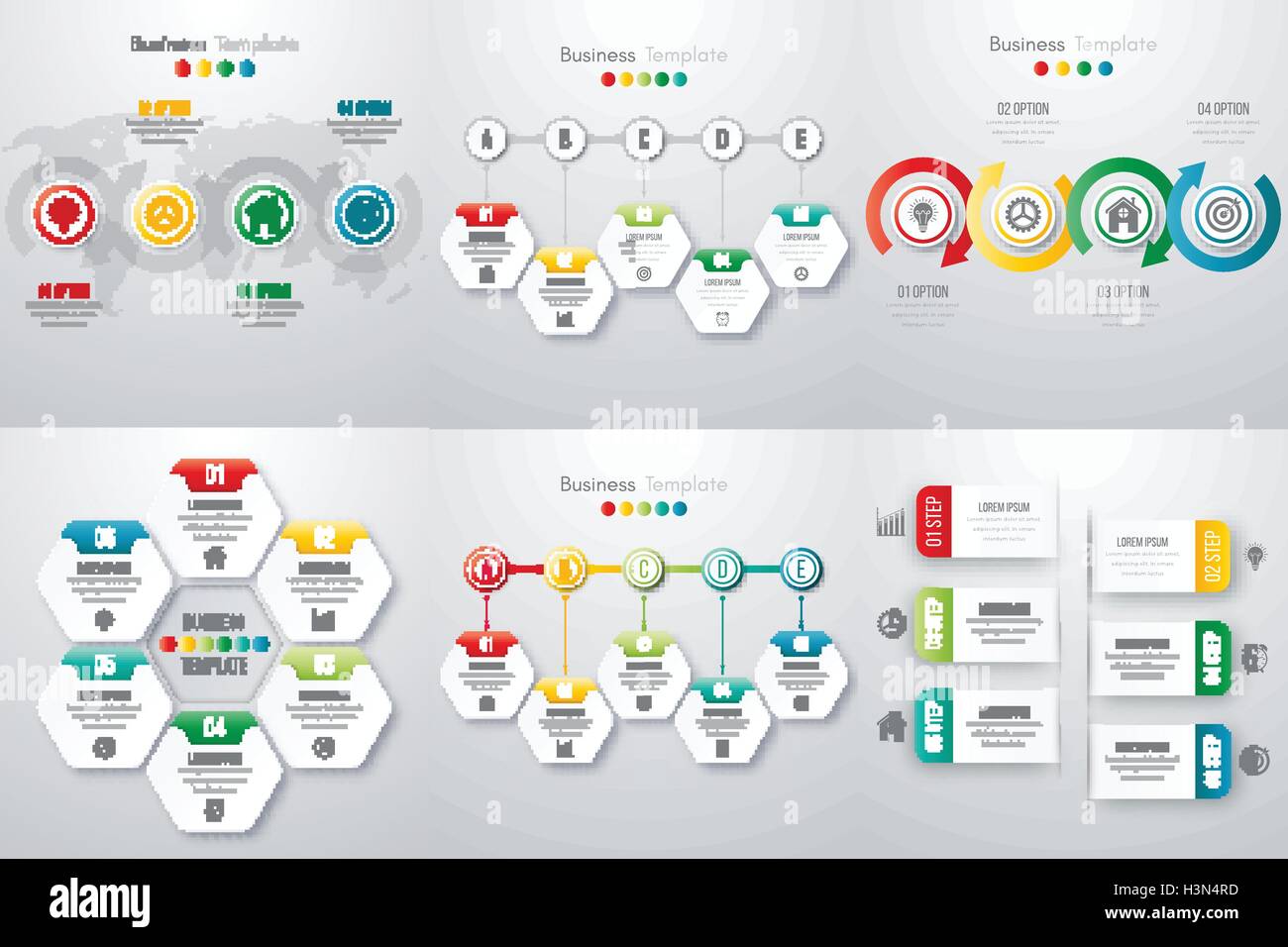 Set with infographics Stock Vector Image & Art - Alamy