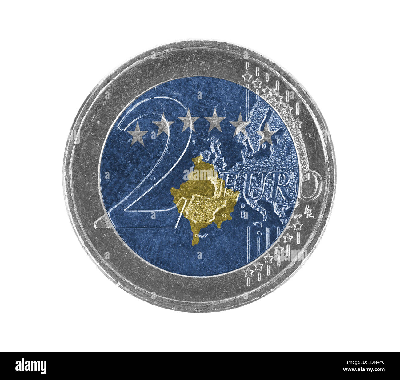 Euro coin, 2 euro Stock Photo - Alamy