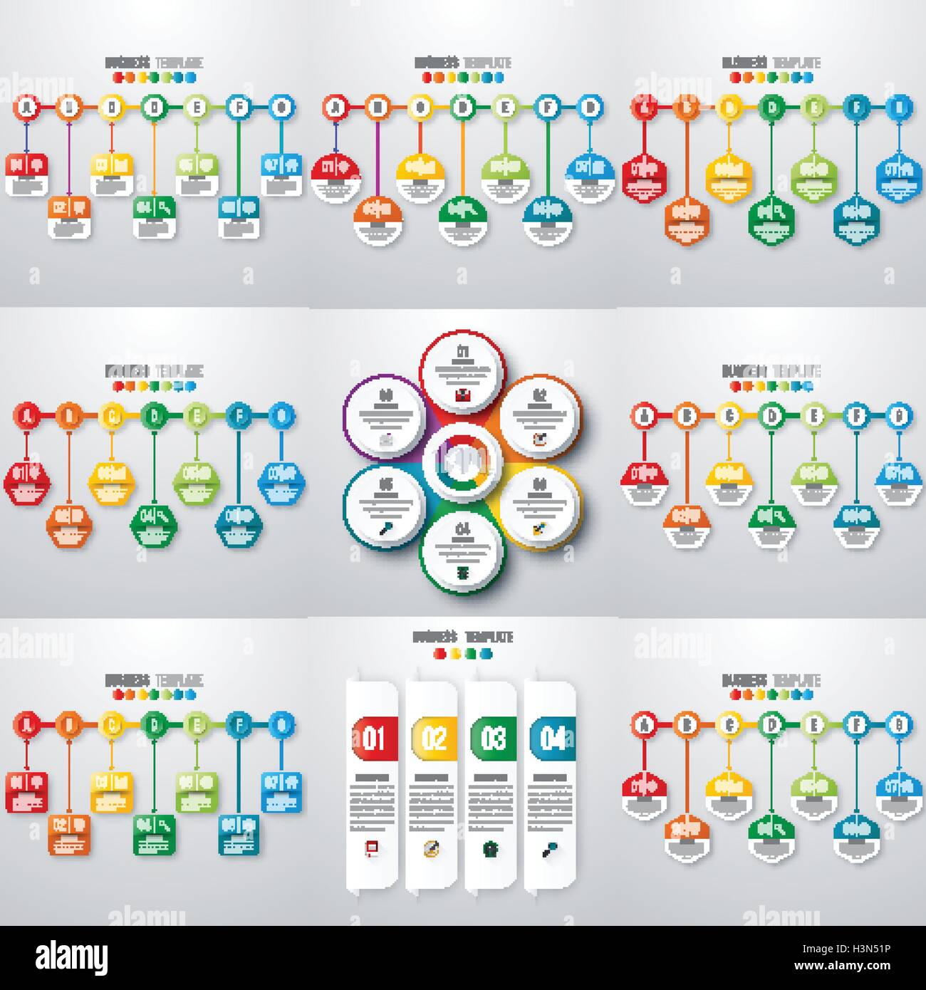 Set with infographics Stock Vector Image & Art - Alamy