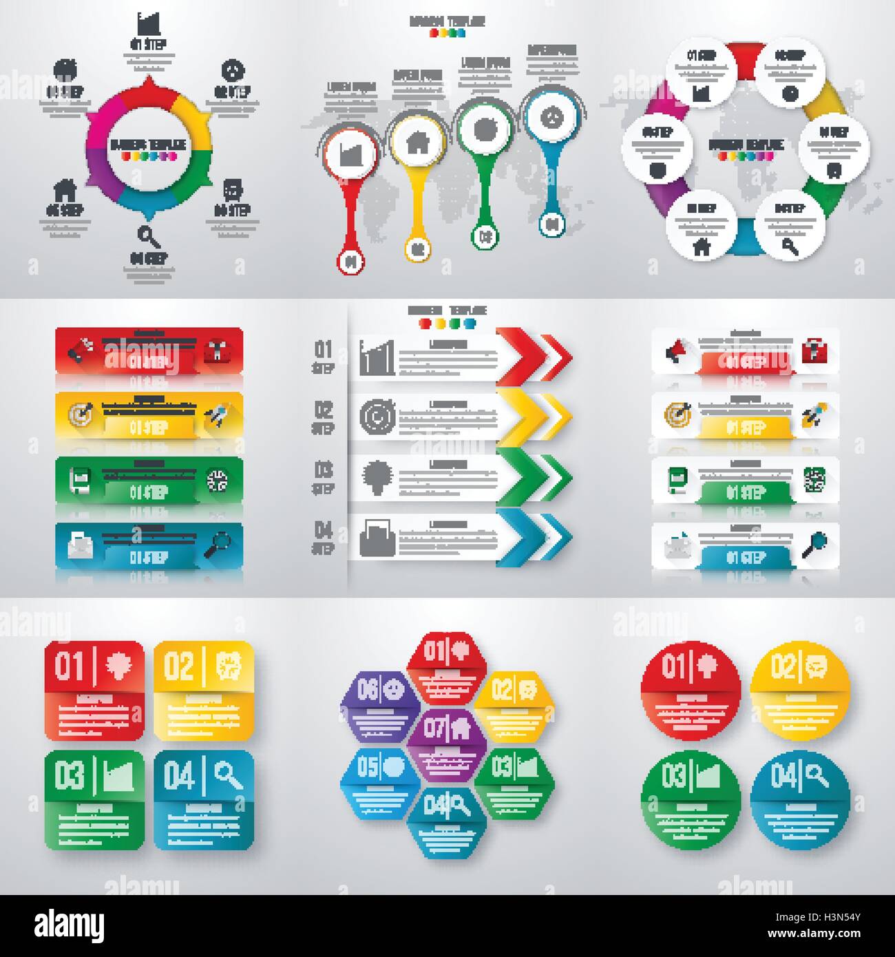 Set with infographics Stock Vector Image & Art - Alamy