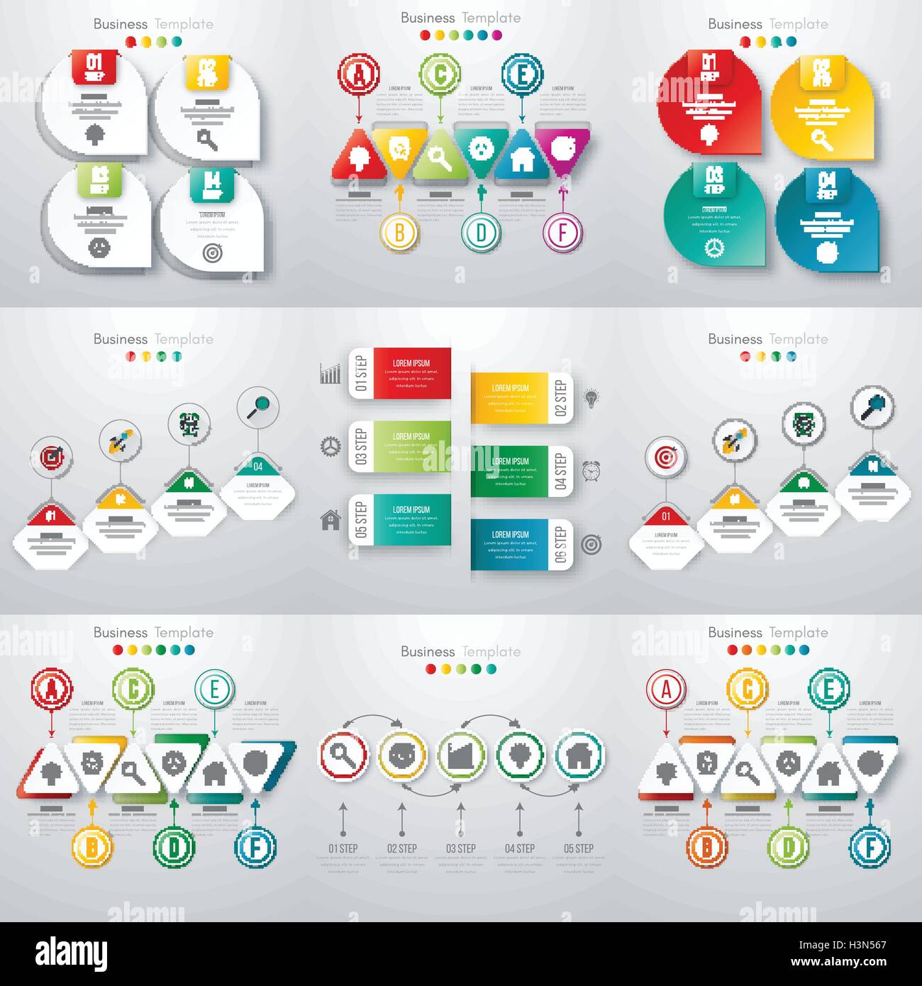 Set with infographics Stock Vector Image & Art - Alamy