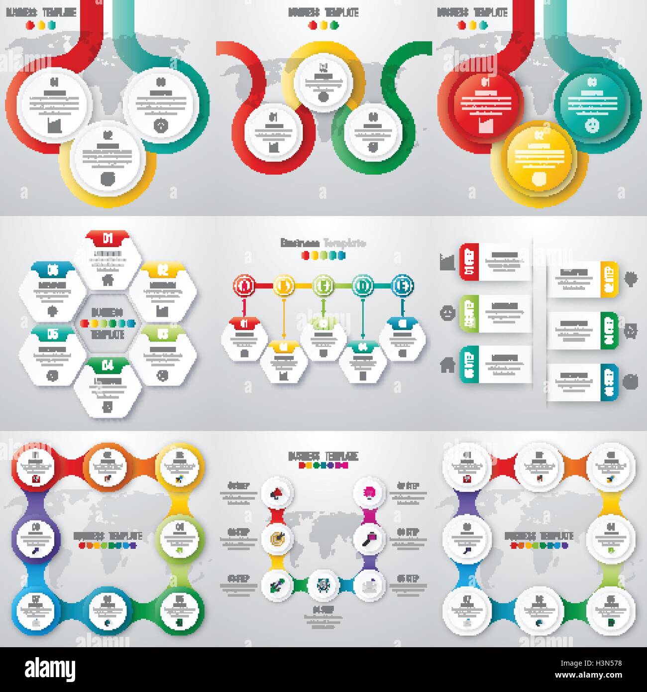 Set with infographics Stock Vector Image & Art - Alamy